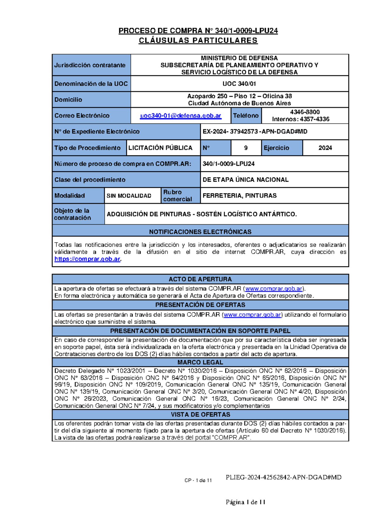 Plieg-2024-42562842-APN-DGAD#MD - PROCESO DE COMPRA N° 340/1- 0009 ...