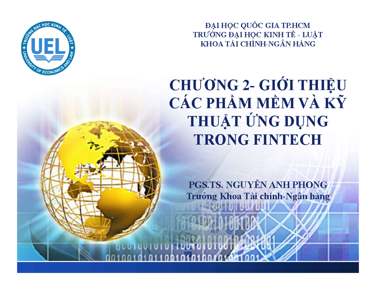 Chapter 2 - Nhập môn CNTC - LOGO ĐẠI HỌC QUỐC GIA TP TRƯỜNG ĐẠI HỌC ...