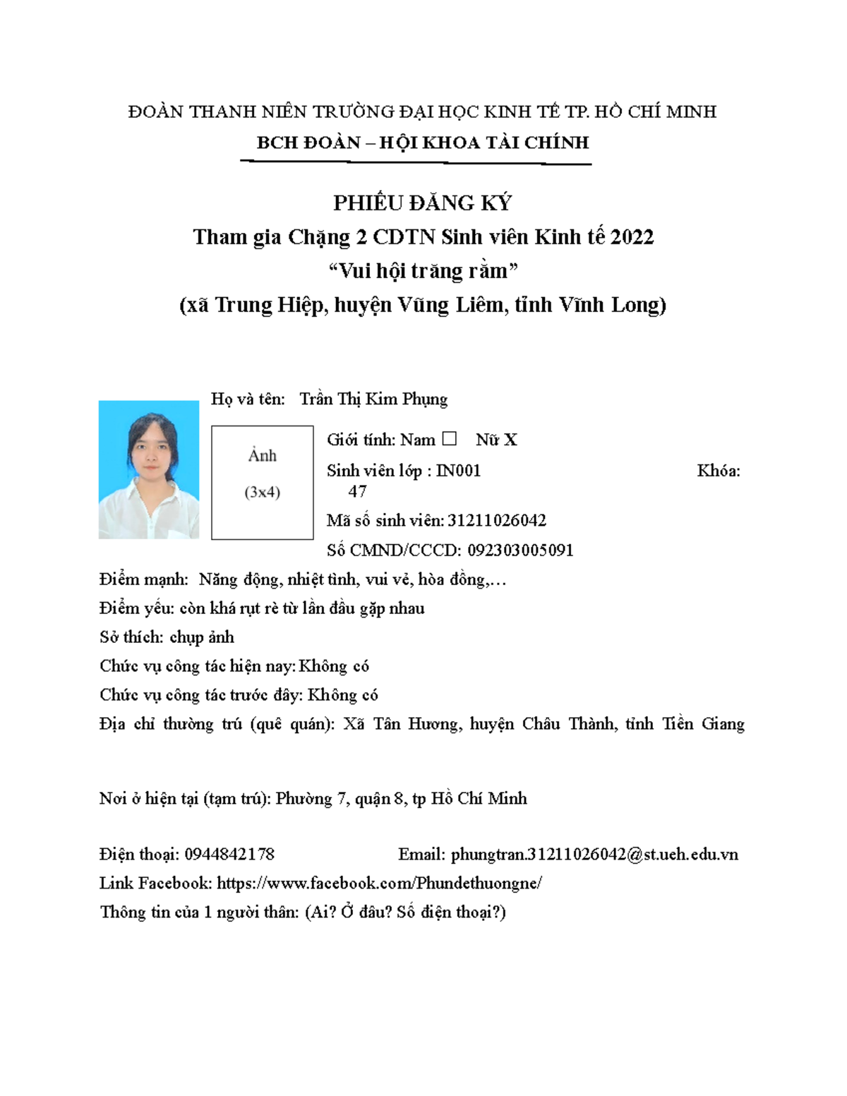 [VHTR] CV BAN SÂN KHẤU - ádasdsa - ĐOÀN THANH NIÊN TRƯỜNG ĐẠI HỌC KINH ...