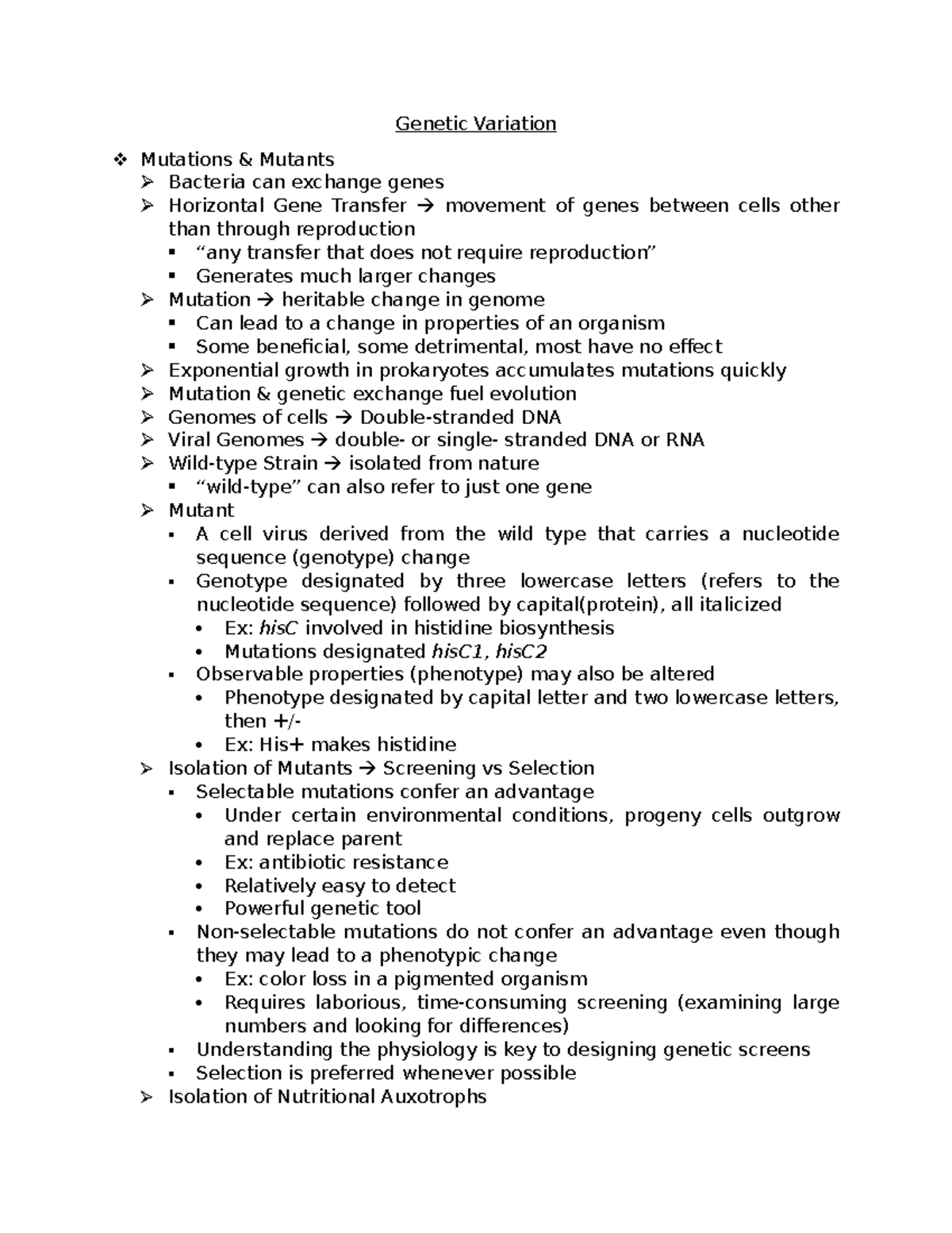 Genetic Variation - Genetic Variation Mutations & Mutants Bacteria can ...