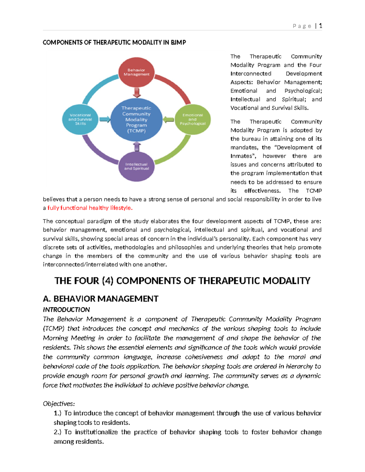 Component OF TC BST Intel Spiirtual - COMPONENTS OF THERAPEUTIC ...
