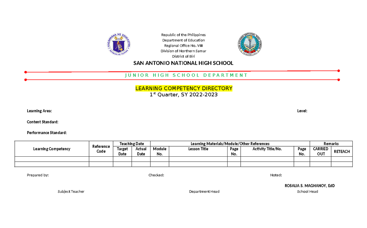 LCD - Copy 094527 - Republic of the Philippines Department of Education ...