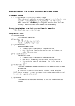 Civil Procedure - WEEK 1 Cases - CONCEPTS IN REMEDIAL LAW G. No. 136368 ...