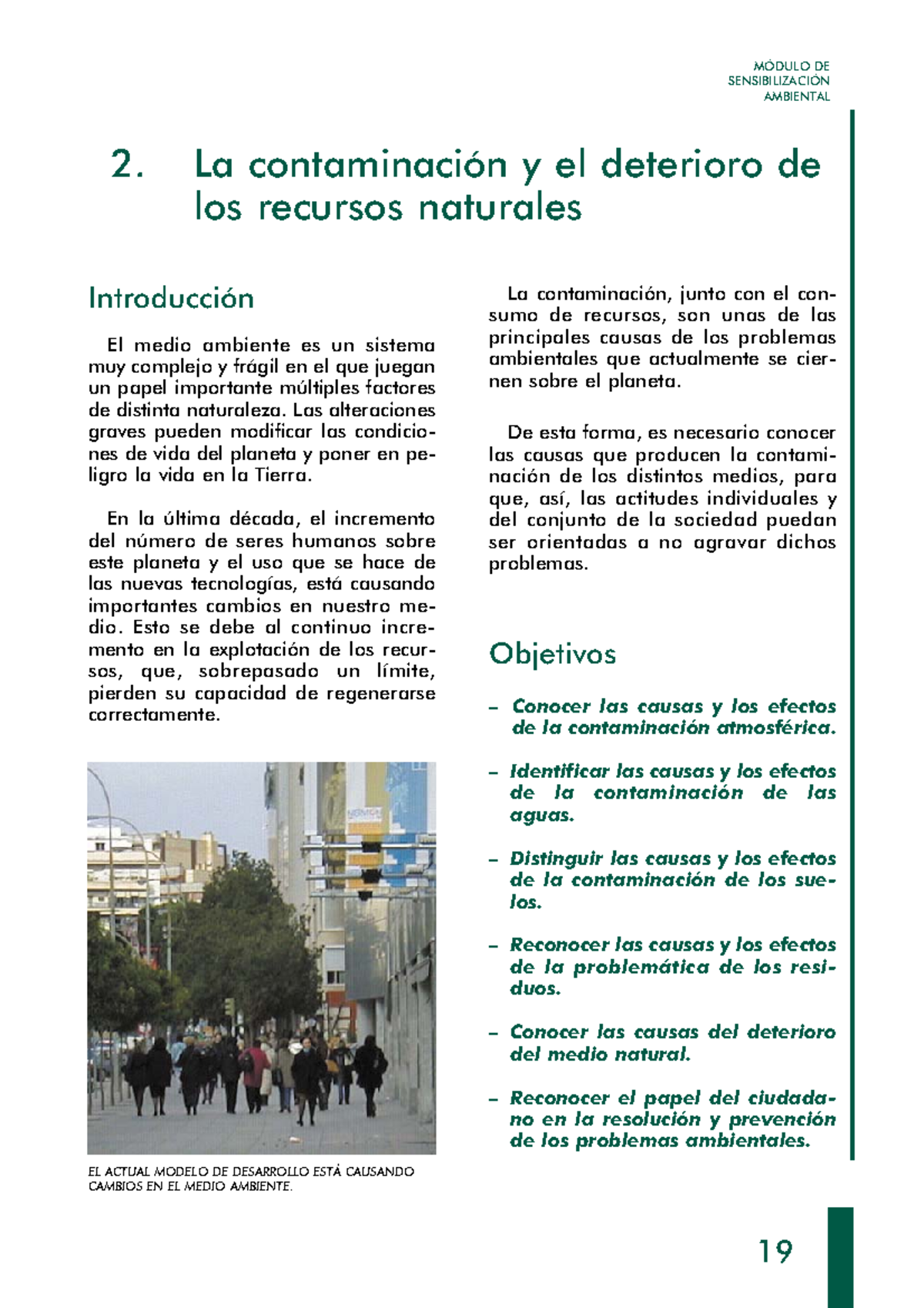 Contaminacion - asdasdasdas - SENSIBILIZACIÓN AMBIENTAL Introducción El ...