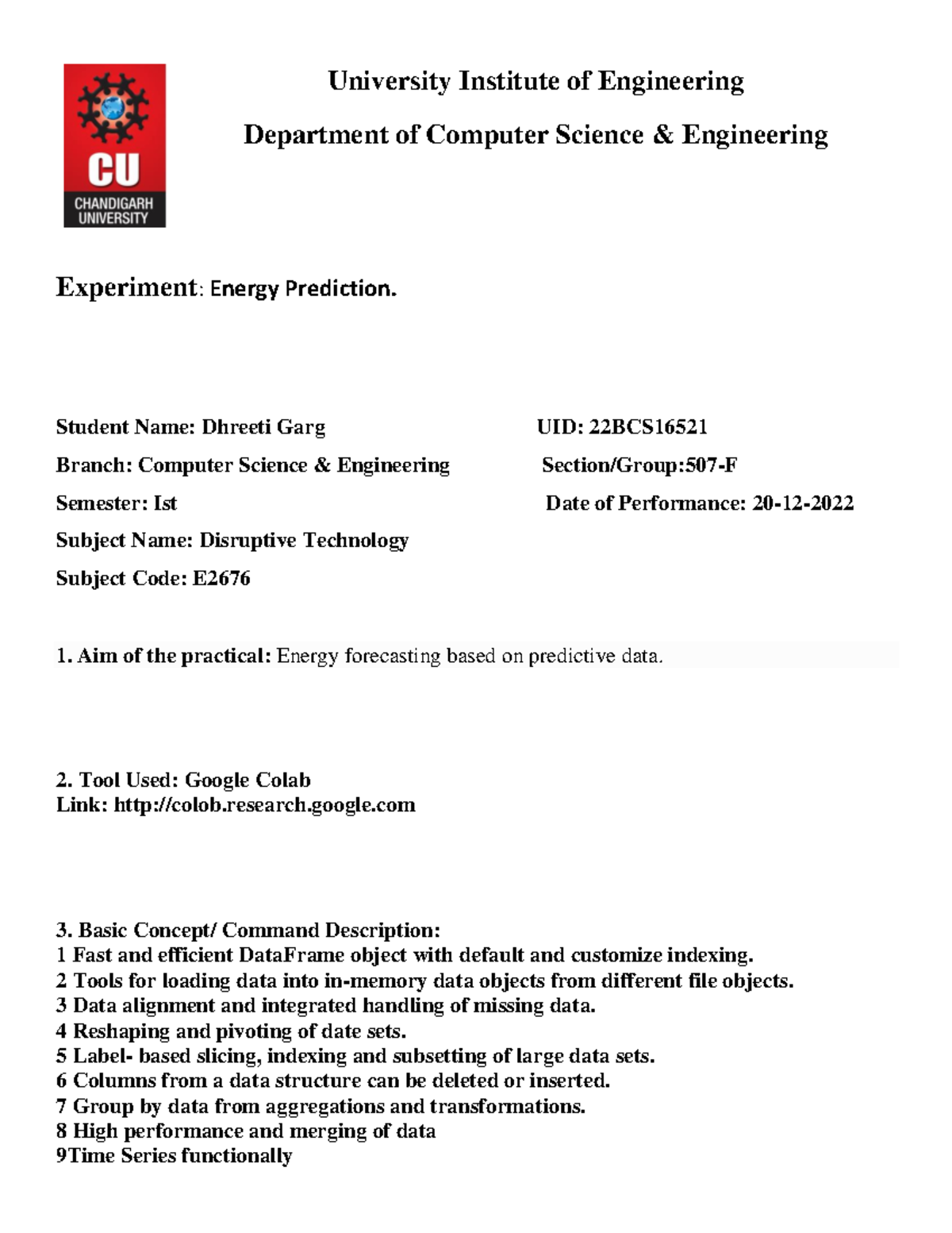 DT practical 10 - assignment - Department of Computer Science ...