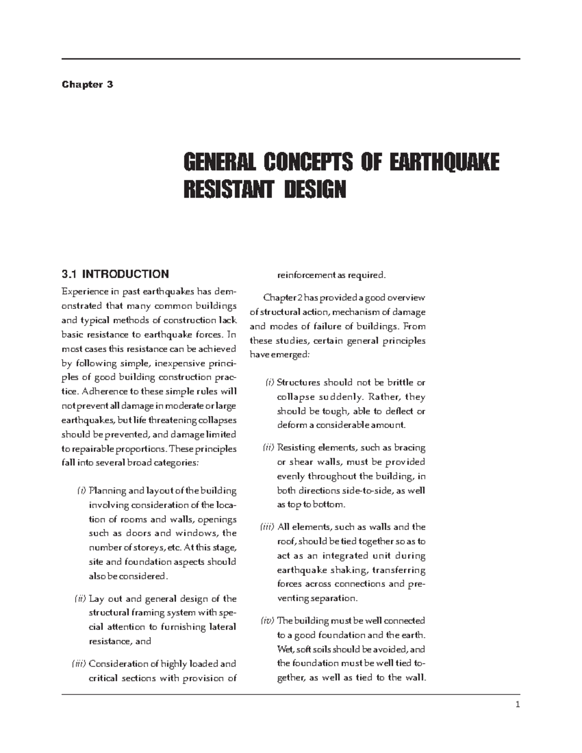 General concept of earthquake design - GENERAL CONCEPTS OF EARTHQUAKE ...