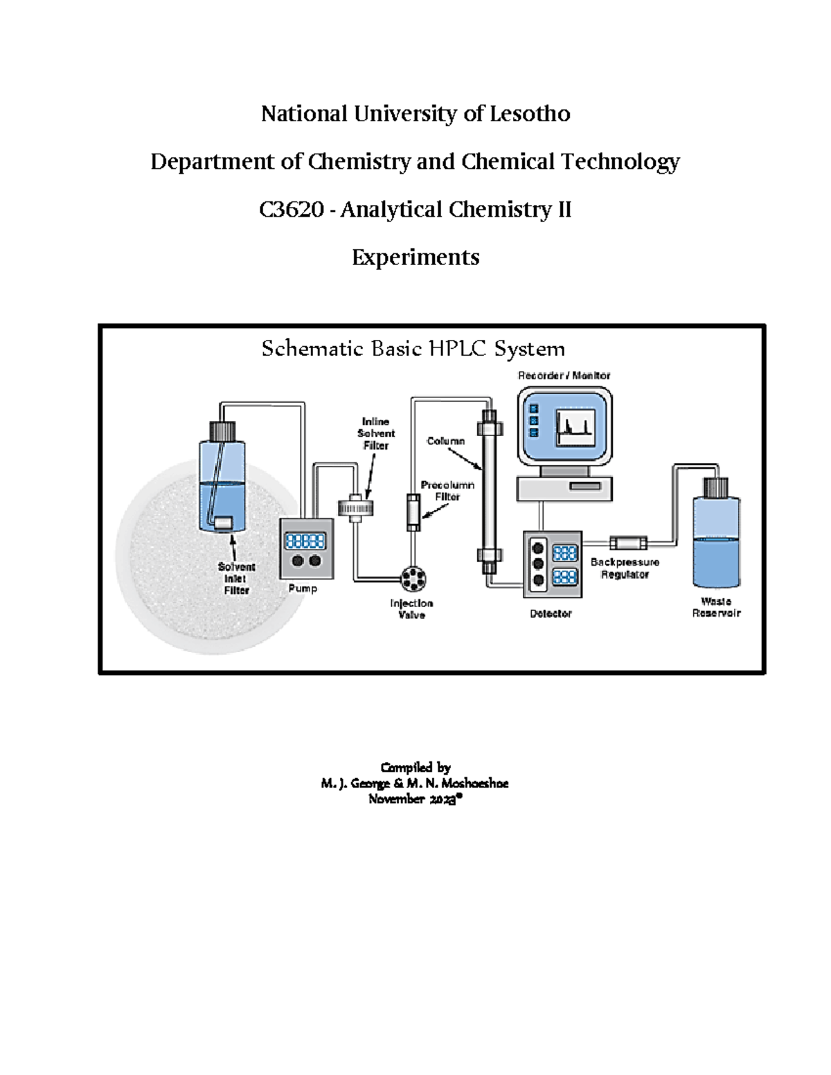 C3620 - 2025-2025 Laboratory Manual - National University of Lesotho ...