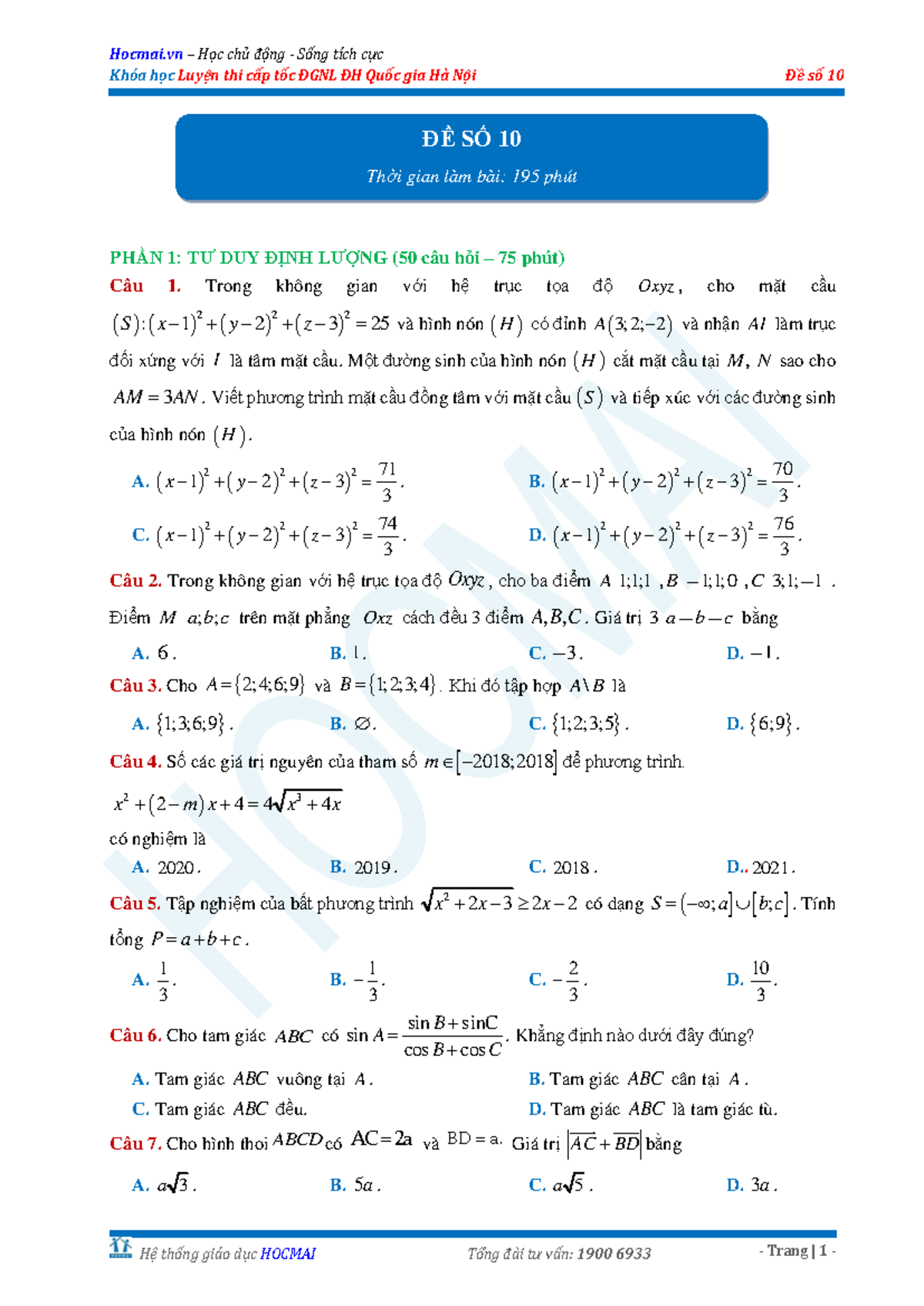 DHQG HN De so 10 - sdgy ugsid uiegd ii ugd iug igid gd siudg dui hid ...