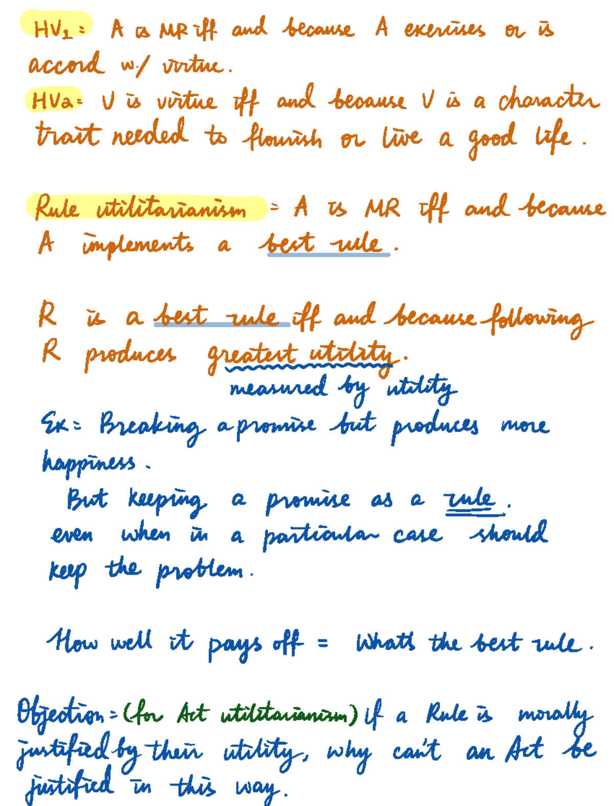 Note Feb 14, 2023 - Prof Earl Conee - Hi A is MR th and because A ...