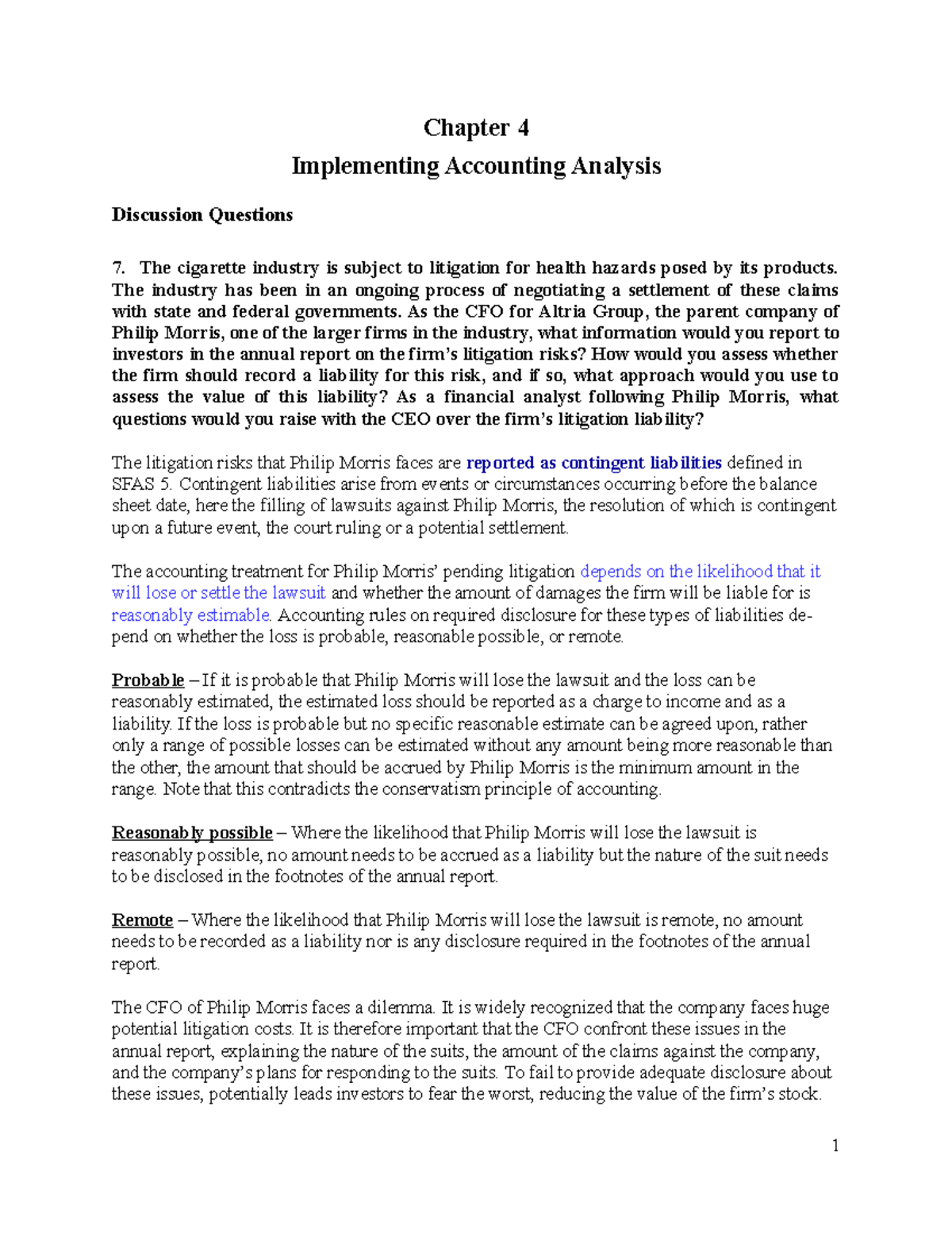 Chapter 4 - tutorial questions with correct answers - Chapter 4 ...