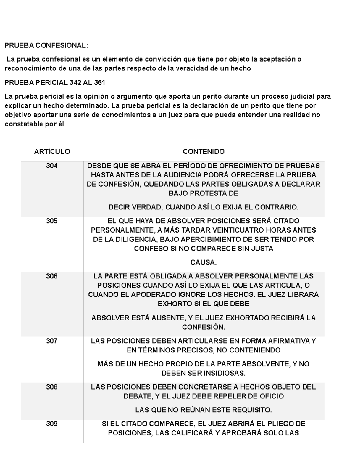 Prueba Confesional - Información - PRUEBA CONFESIONAL: La prueba ...