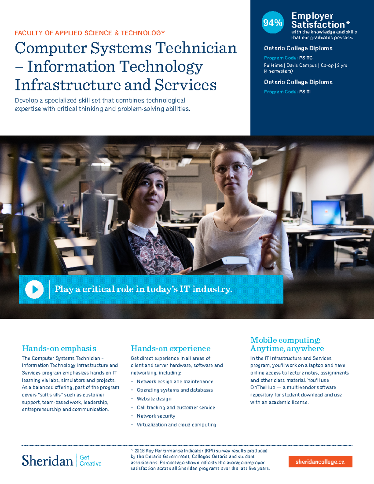 Computer-systems-technician-information-technology-infrastructure-services en - sheridancollege ...
