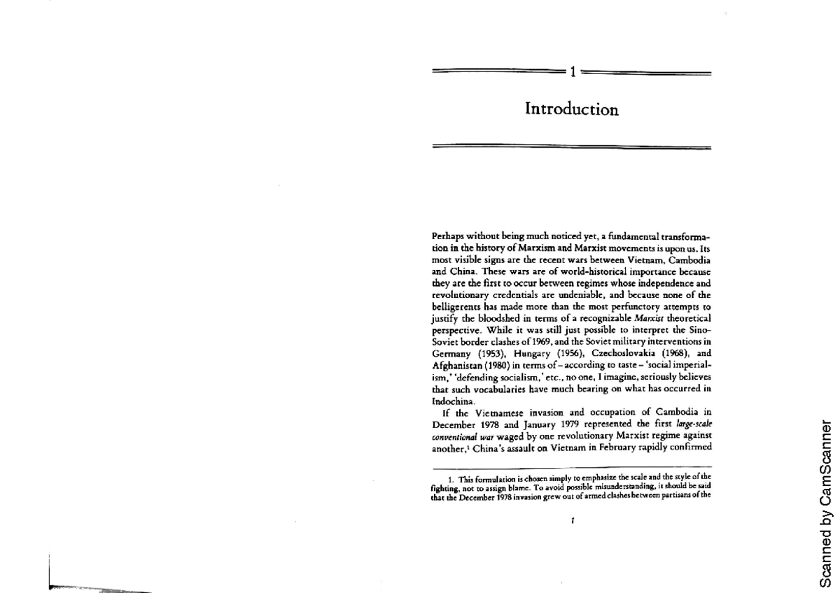 2A Anderson Imagined Communities Introduction - General Education - Studocu