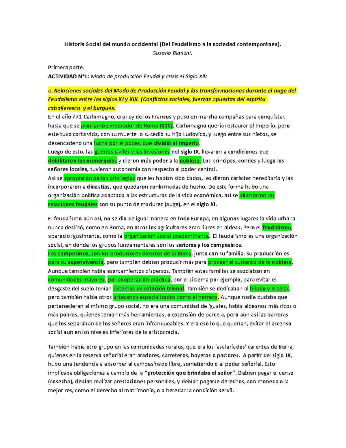 1- Bianchi, S. Historia social del Mundo occidental - Historia Social ...