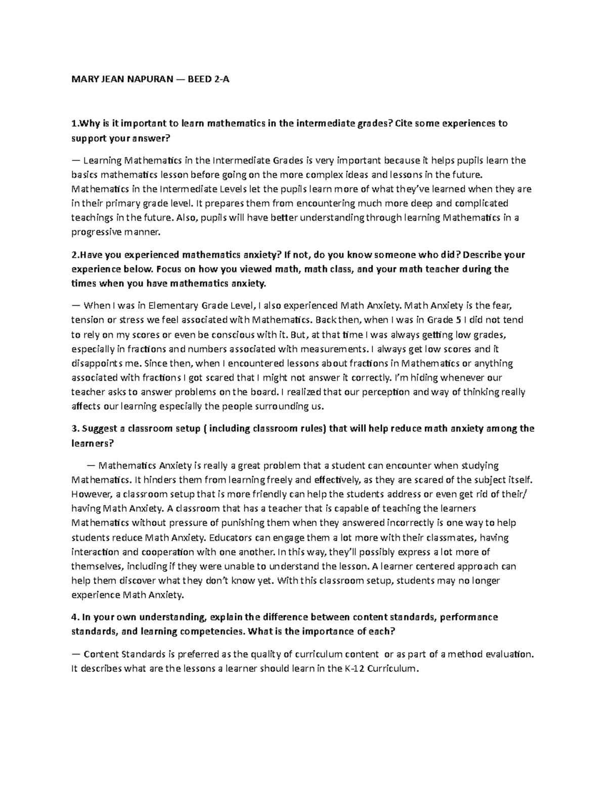 Activity 1 - This is math activities - MARY JEAN NAPURAN — BEED 2-A 1 ...