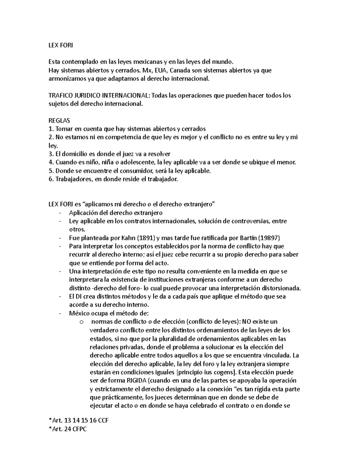 LEX FORI - ......j - LEX FORI Esta contemplado en las leyes mexicanas y ...