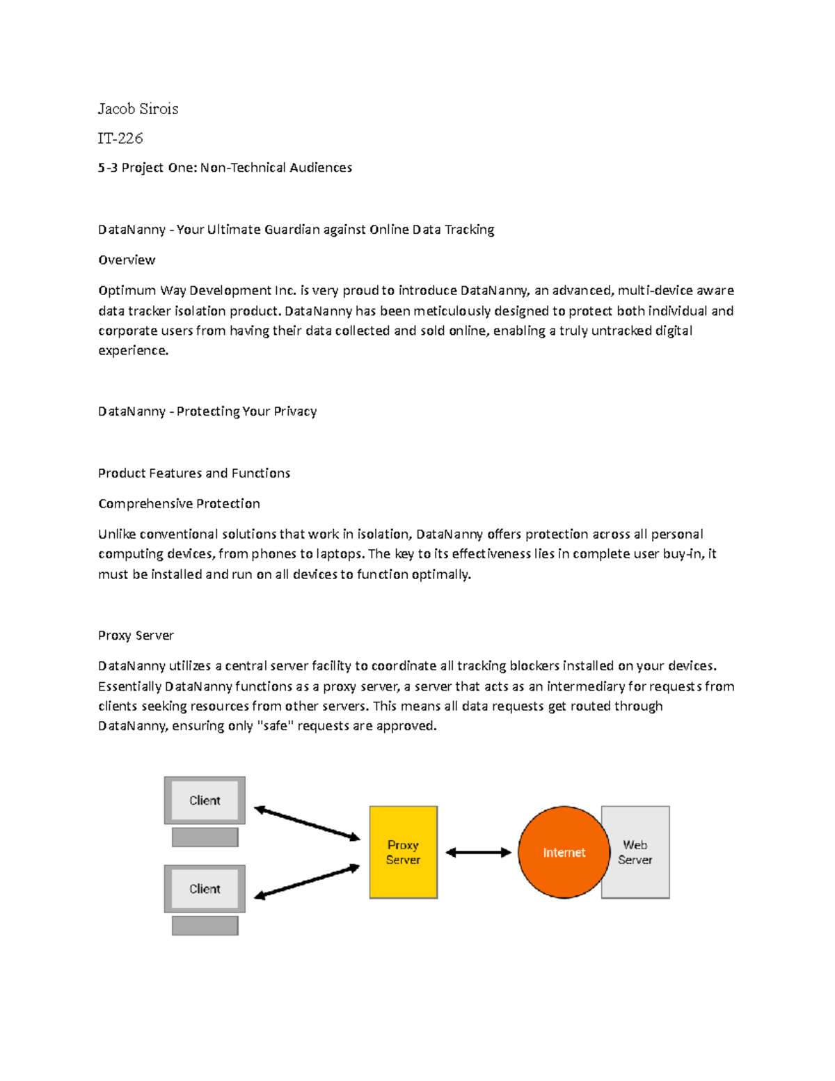 5-3 Project One Non-Technical Audiences - Jacob Sirois IT- 5-3 Project ...