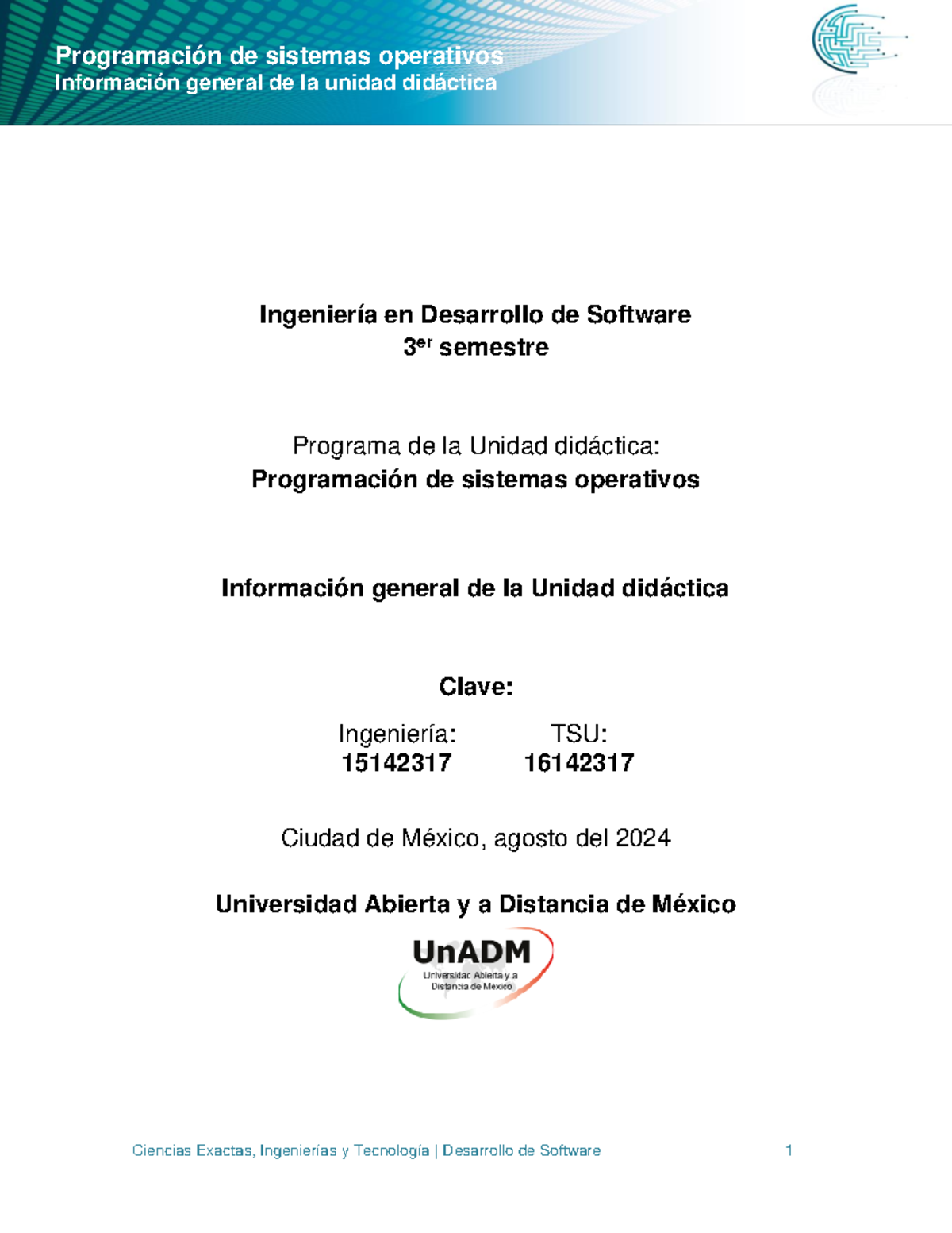 DPSO Informacion general - Información general de la unidad didáctica ...