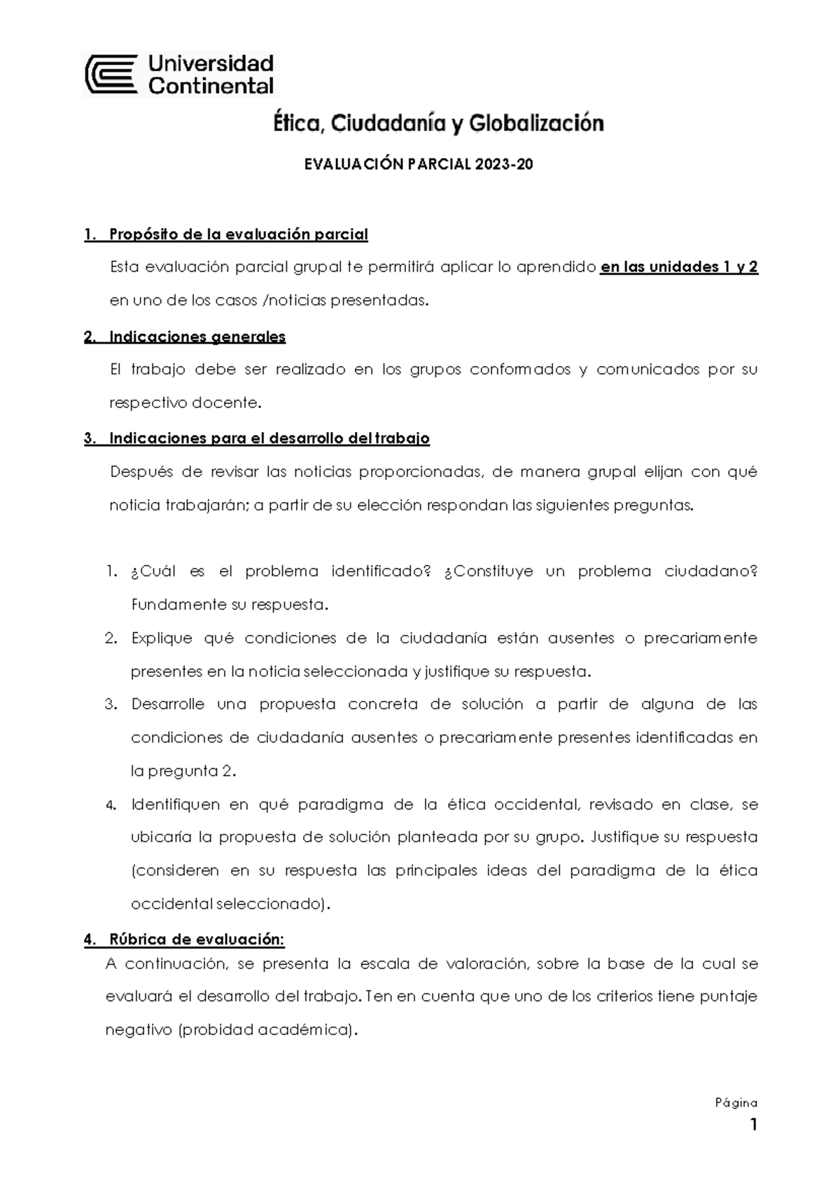 Evaluación Parcial 2023-20 (1).docx Miriam Vanesa - EVALUACIÓN PARCIAL 2023- 1. Propósito de la ...