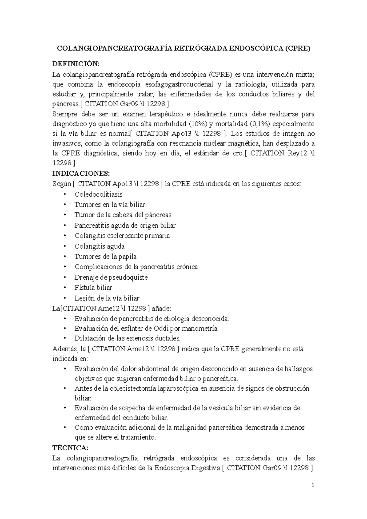 Colangiopancreatografía Retrógrada Endoscópica - (CPRE) La (CPRE) es ...