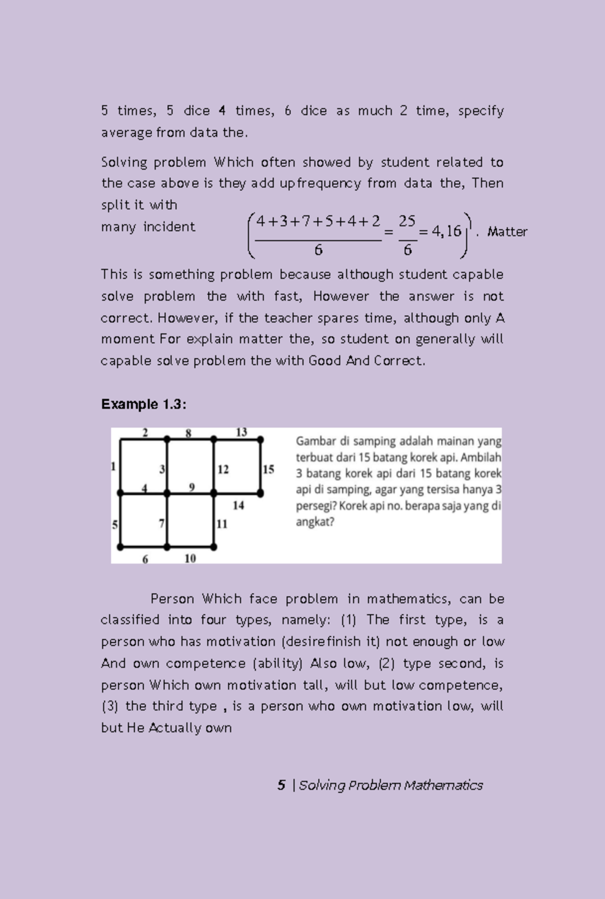 Basic foundation in mathematics-7 - 6 6 5 times, 5 dice 4 times, 6 dice ...