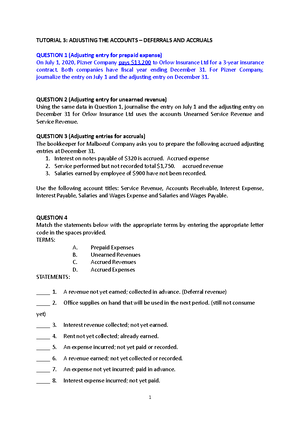 W2-Tutorial 1-Part 2-DONE - Tutorial 1 - Part 2 QUESTION 10 Identify the impact on the ...
