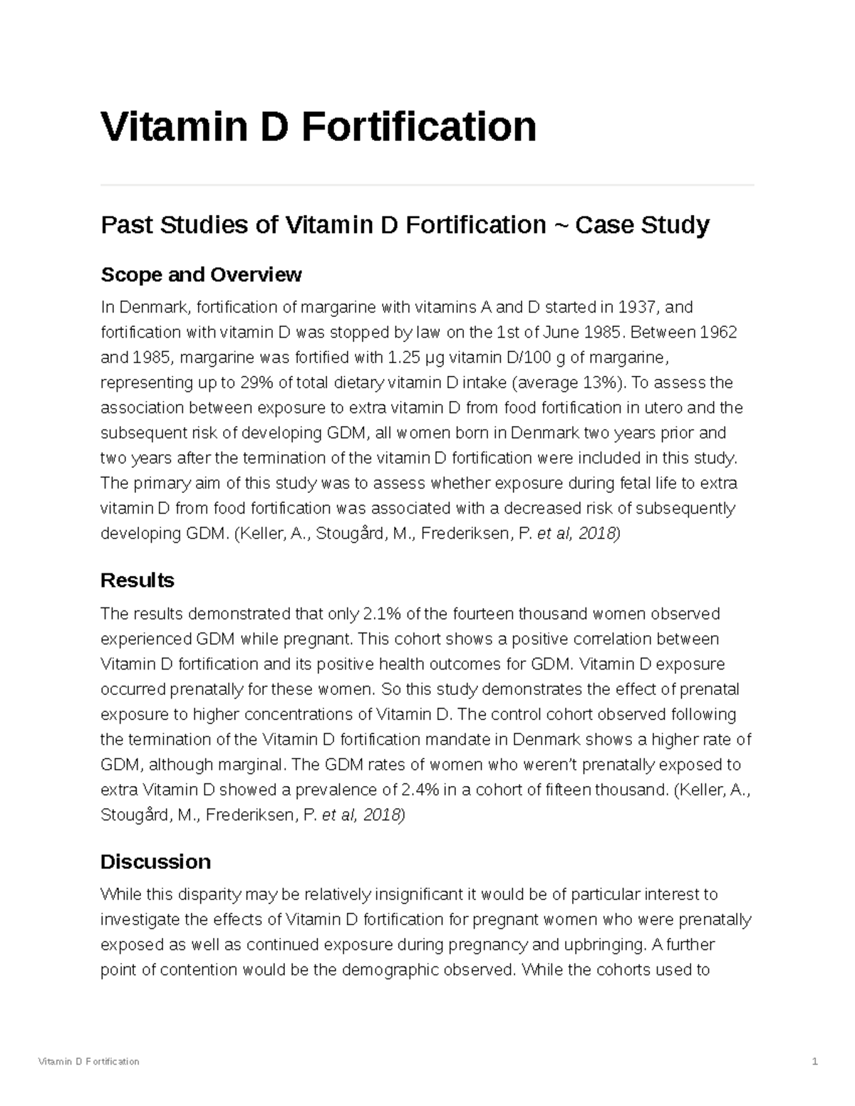 Vitamin D Fortification - Homeostasis 3.4 + Socioscientific issue 3.2 ...