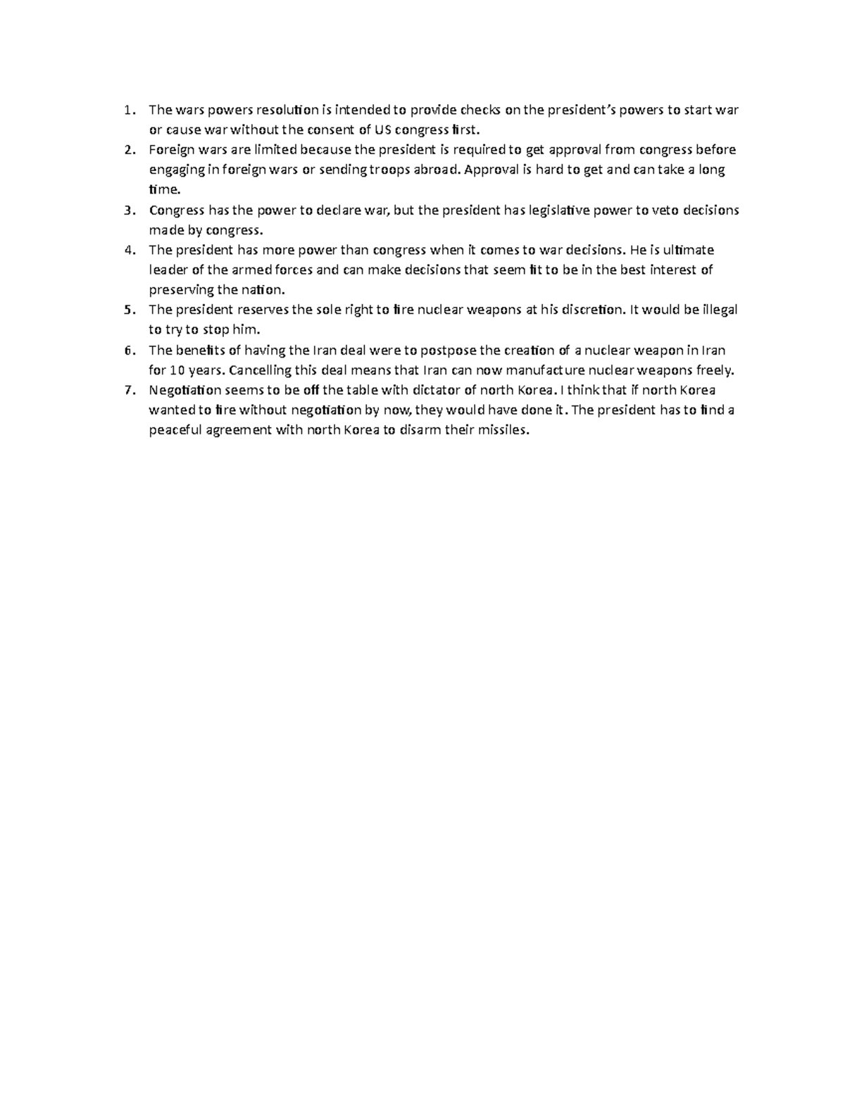 War powers - government assignments - The wars powers resolution is ...