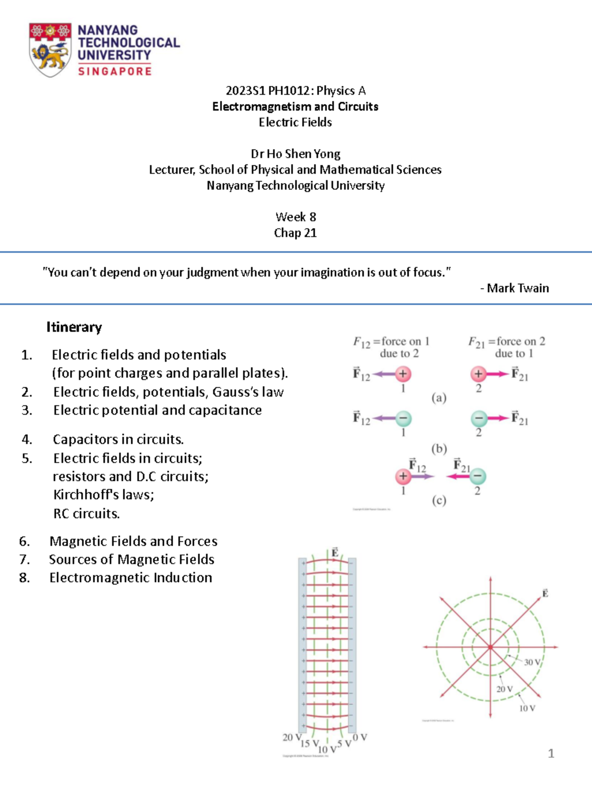 08 Electromagnetism & Circuits - "You can't depend on your judgment when your imagination is ...