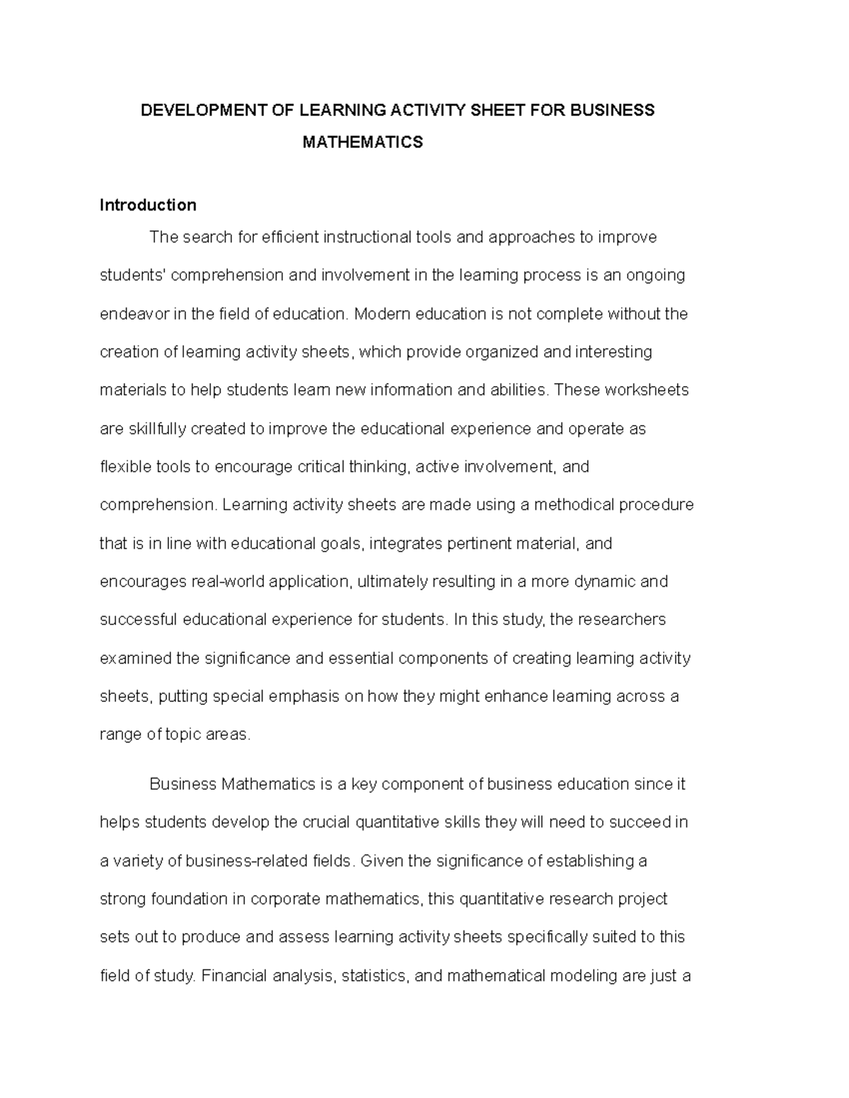 Introduction-pr2 - A document of introduction in Practical Research ...