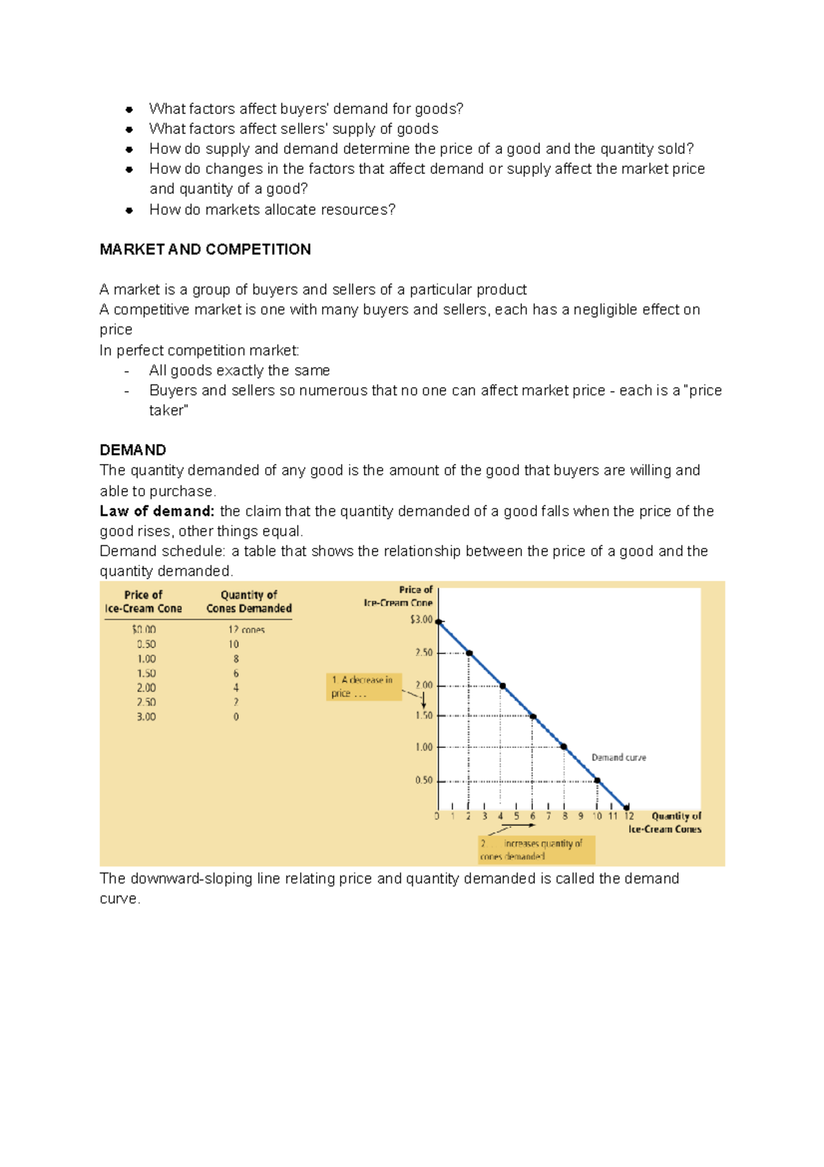 Chapter 4 THE Market Forces OF Supply AND Demand - What factors affect ...