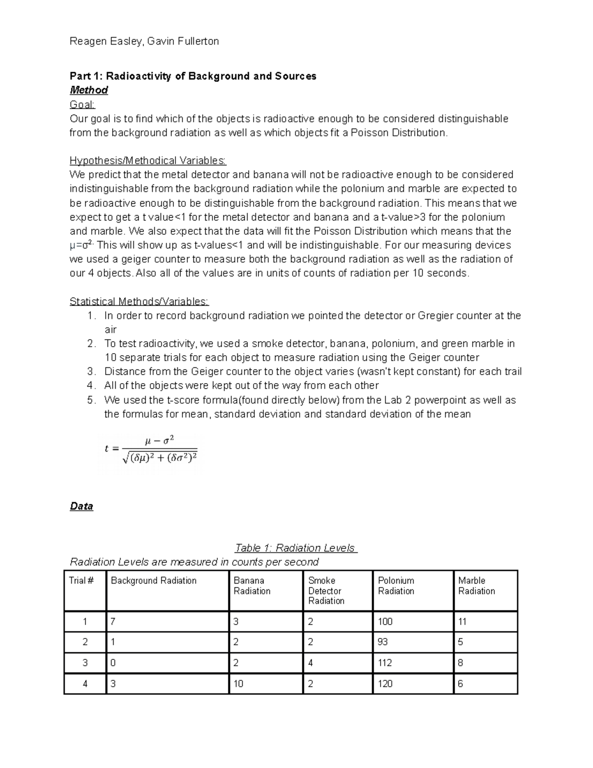 Lab 2 Graded Notes - Physics II Lab (PHY 105N) for PHY 302L Spring 2022 ...