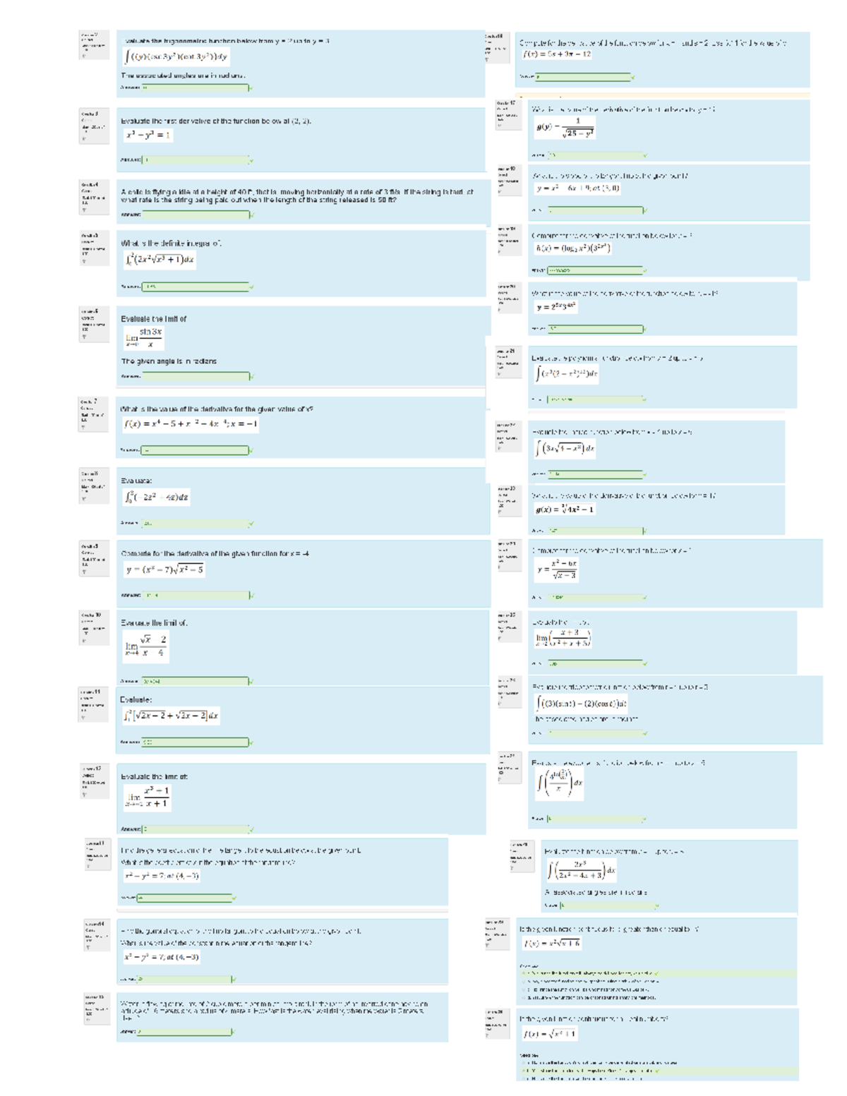 Toaz - 4th Quarter Exam Basic Calculus - Studocu