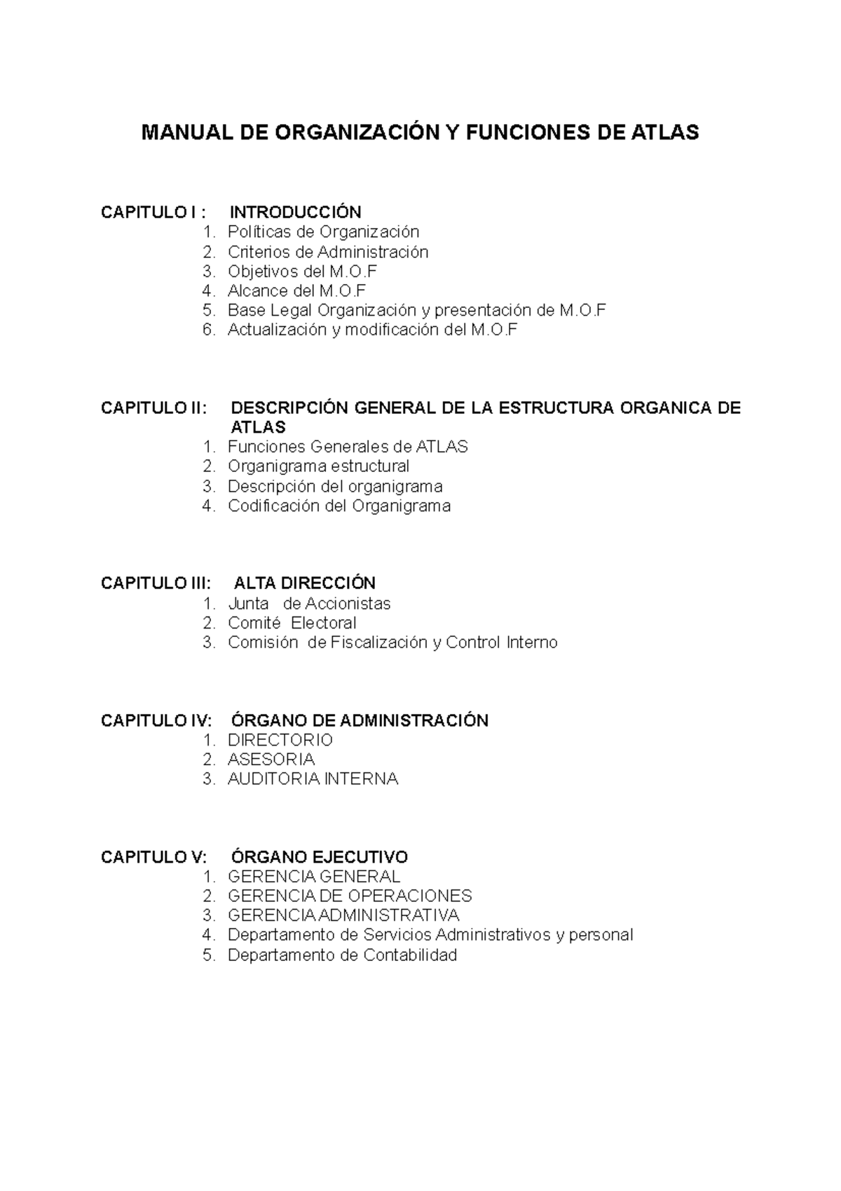 Modelo de manual de operaciones funcionales para una empresa - MANUAL ...