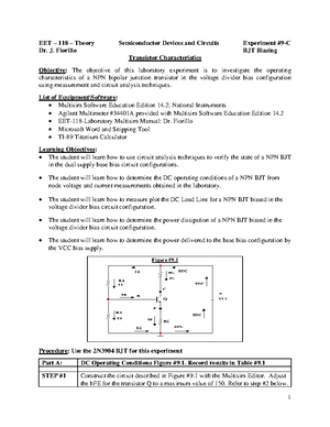 EET118 Lab Exp #5 Modification Procedure - 1 EET-118-Laboratory Experiment #5_C Dr. J. Fiorillo ...