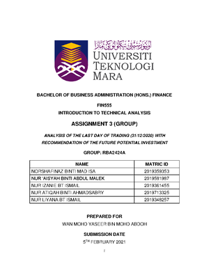 Sample of Individual Assignment 1 Report - Introduction to technical ...