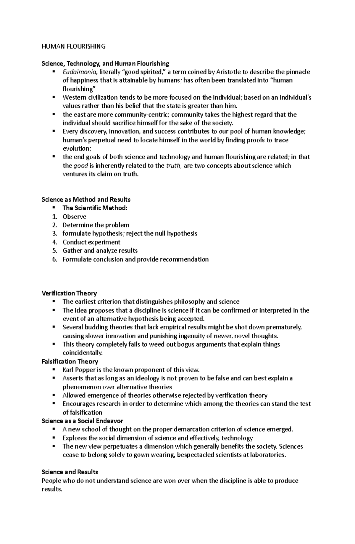 Human Flourishing & Technology AS A WAY OF Revealing - HUMAN ...