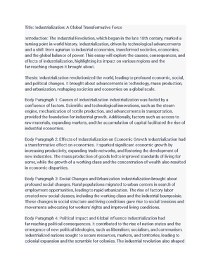 AP World History Unit 6 Study Guide - Unit 6: Consequences of ...