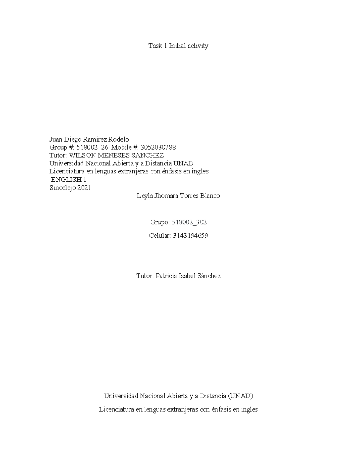 Task 1 crucigrama - Task 1 Initial activity Juan Diego Ramirez Rodelo ...