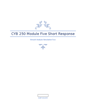CYB 250 Module Six Activity gaby nz - Module Six Activity BYOD Policy ...