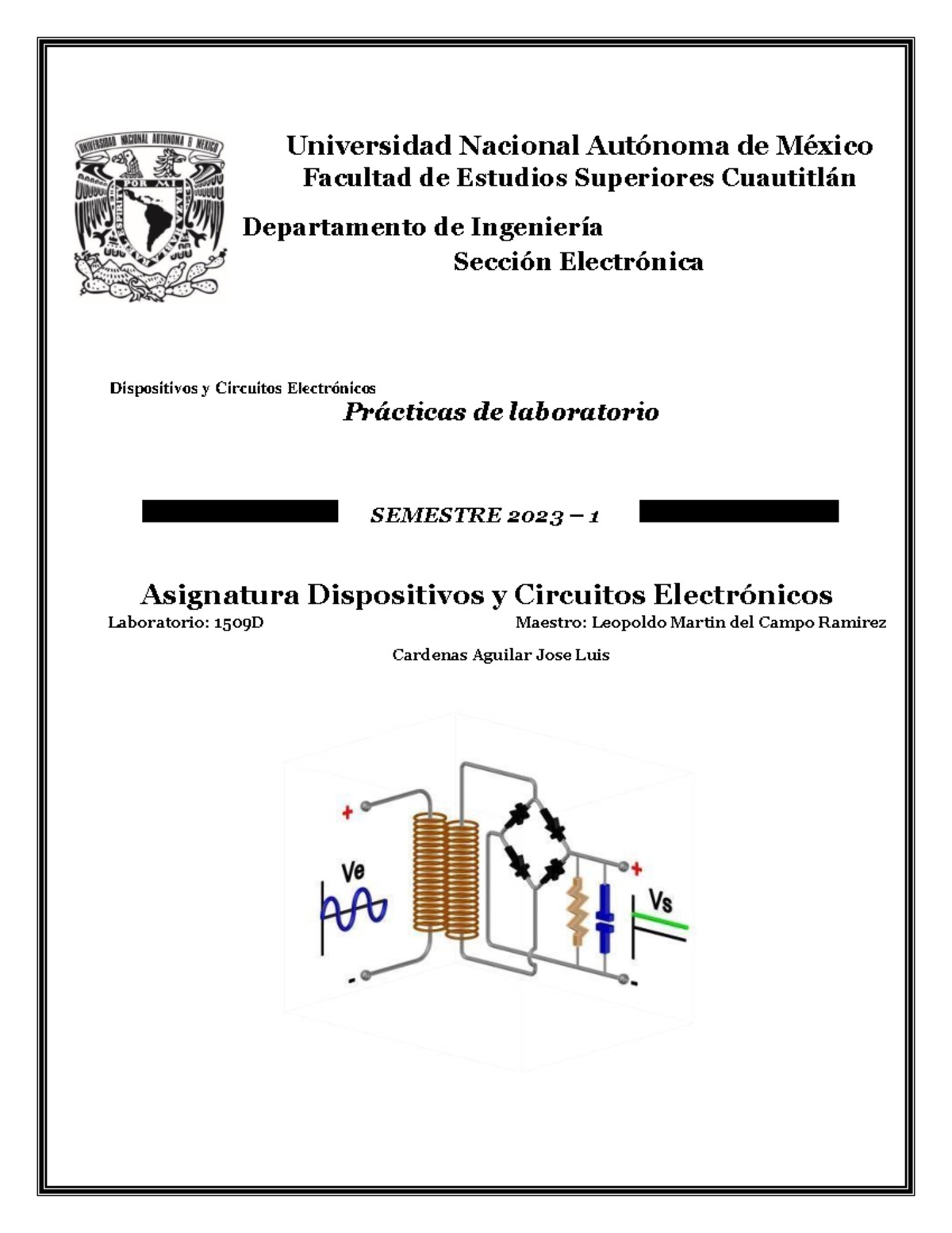 Practica 7. Dispositivos y circuitos electronicos - Universidad Nacional Autónoma de México ...