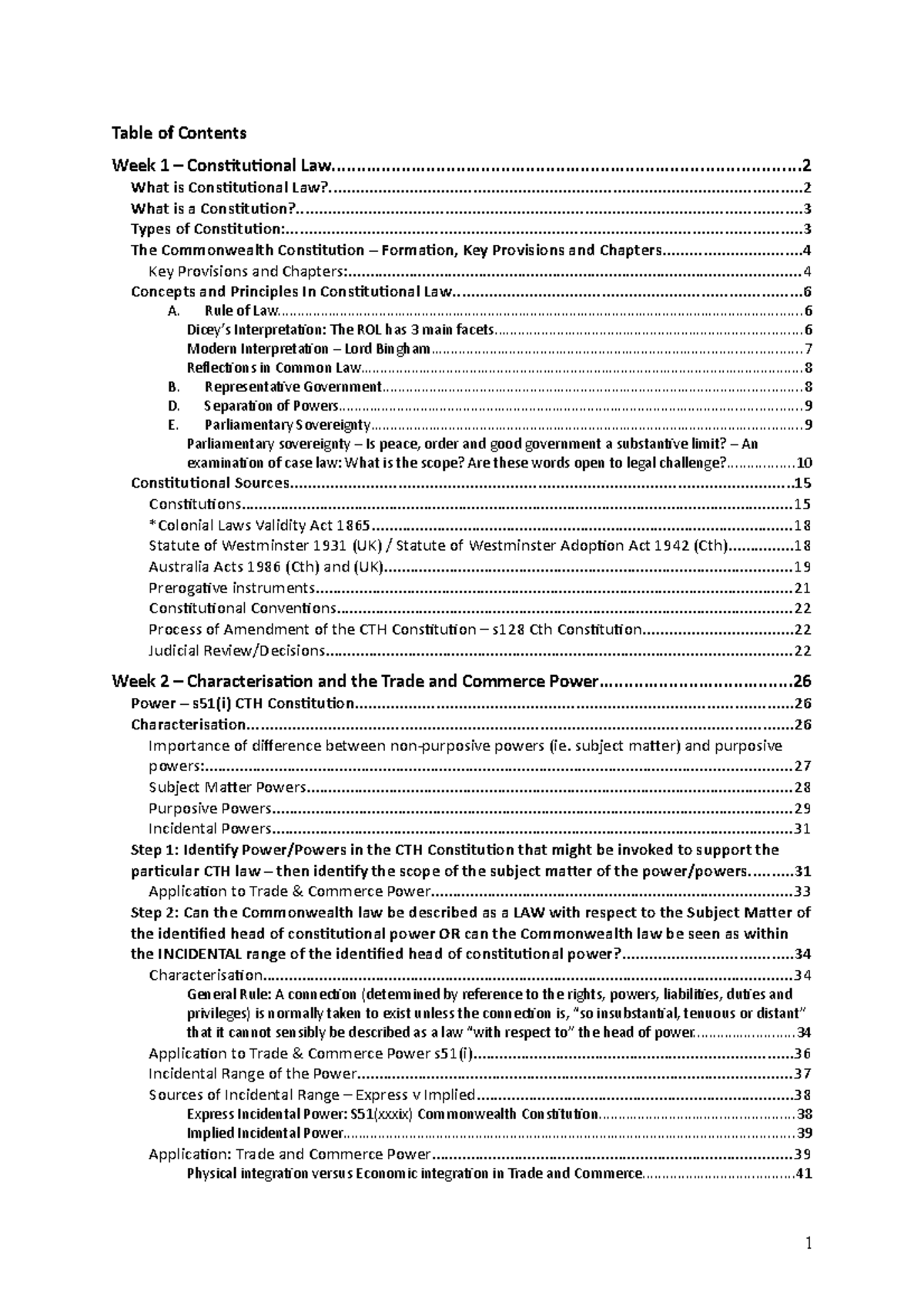 Week 1 : Week 2 – Constitutional Law - Table of Contents Step 2: Can ...