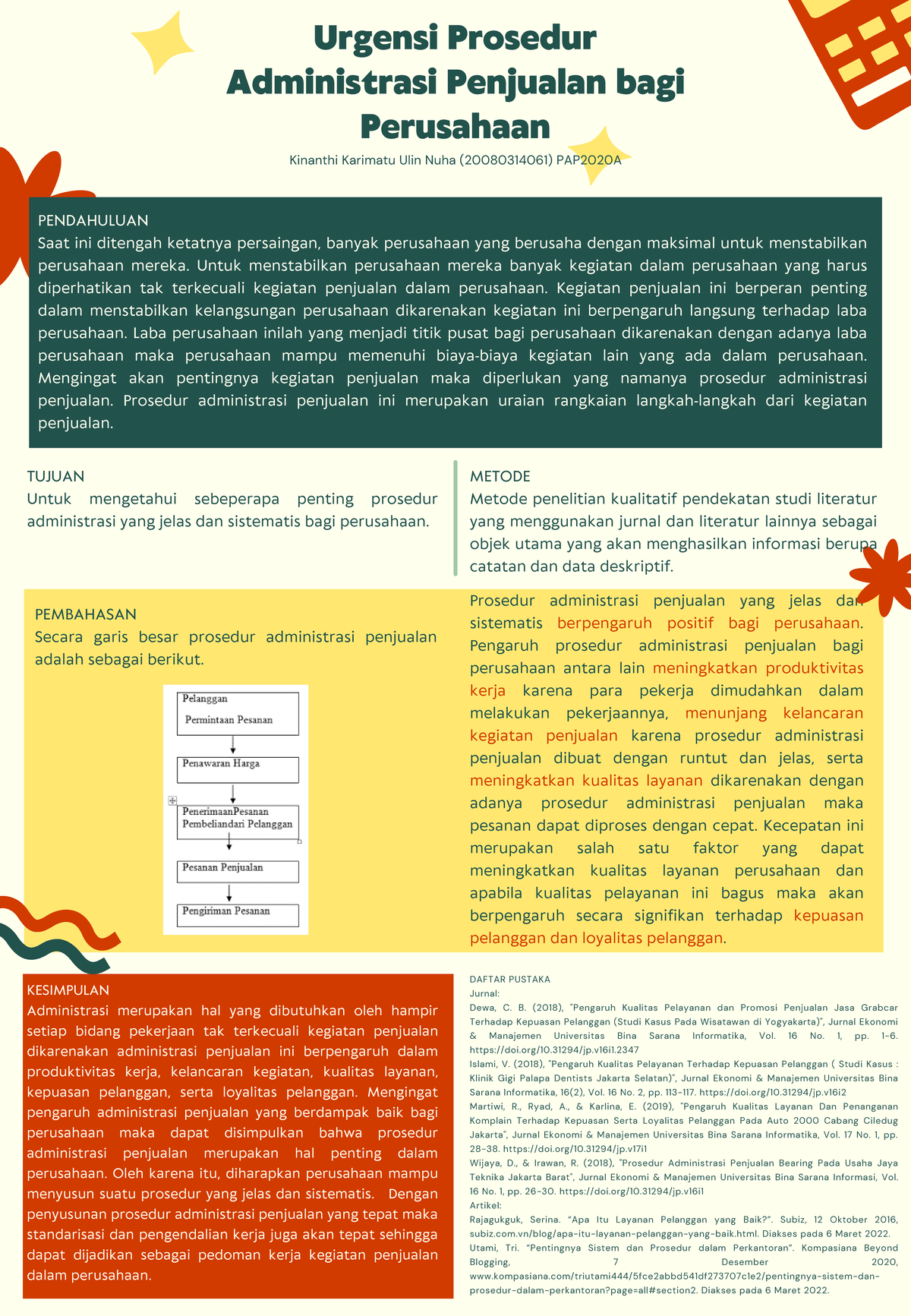 Poster Analisa Sistem Administrasi 2 - Urgensi Prosedur Administrasi ...