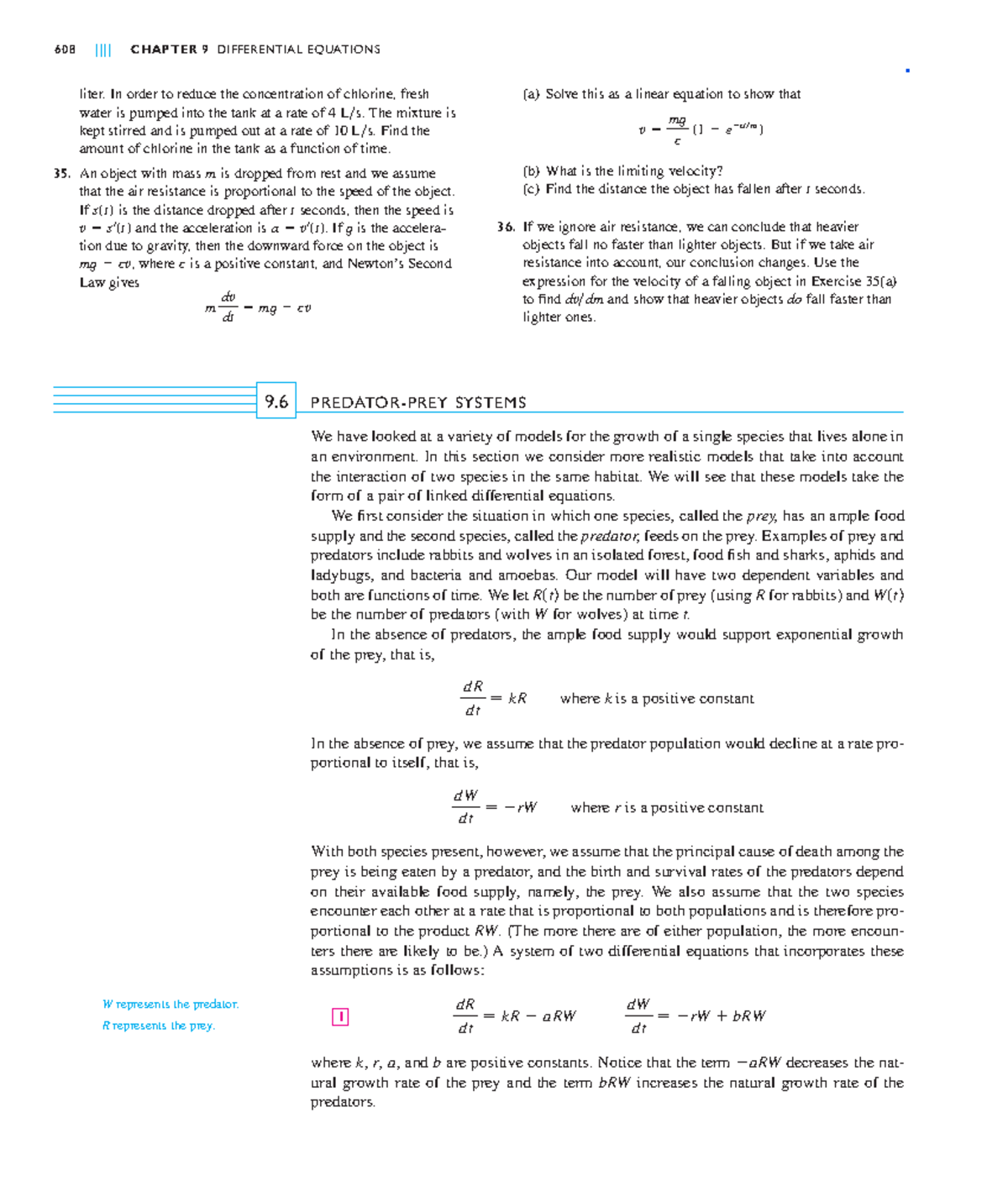 Math ch 9-6 - math work - (a) Solve this as a linear equation to show that (b) What is the ...