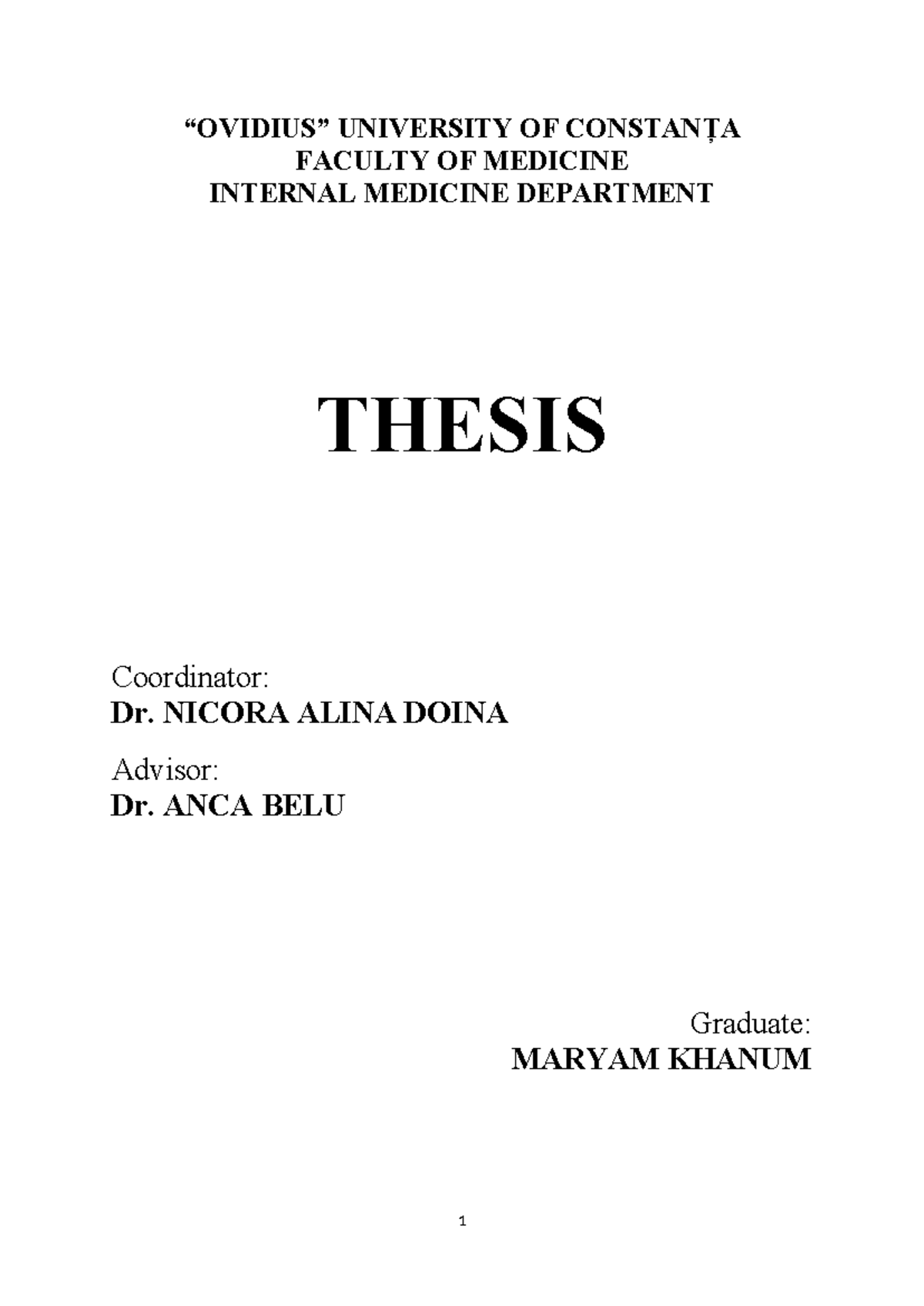 Maryam Khanum - Thesis - The Consequence of Lifestyle on the Liver ...