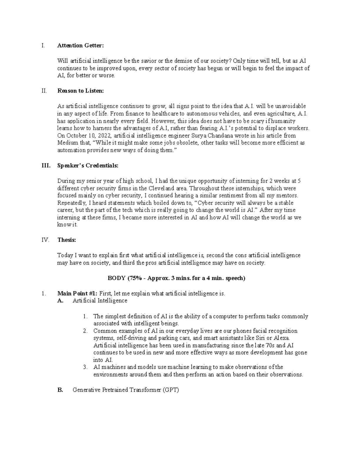 Artificial Intelligence Oral Report With Visual Aids - I. Attention ...