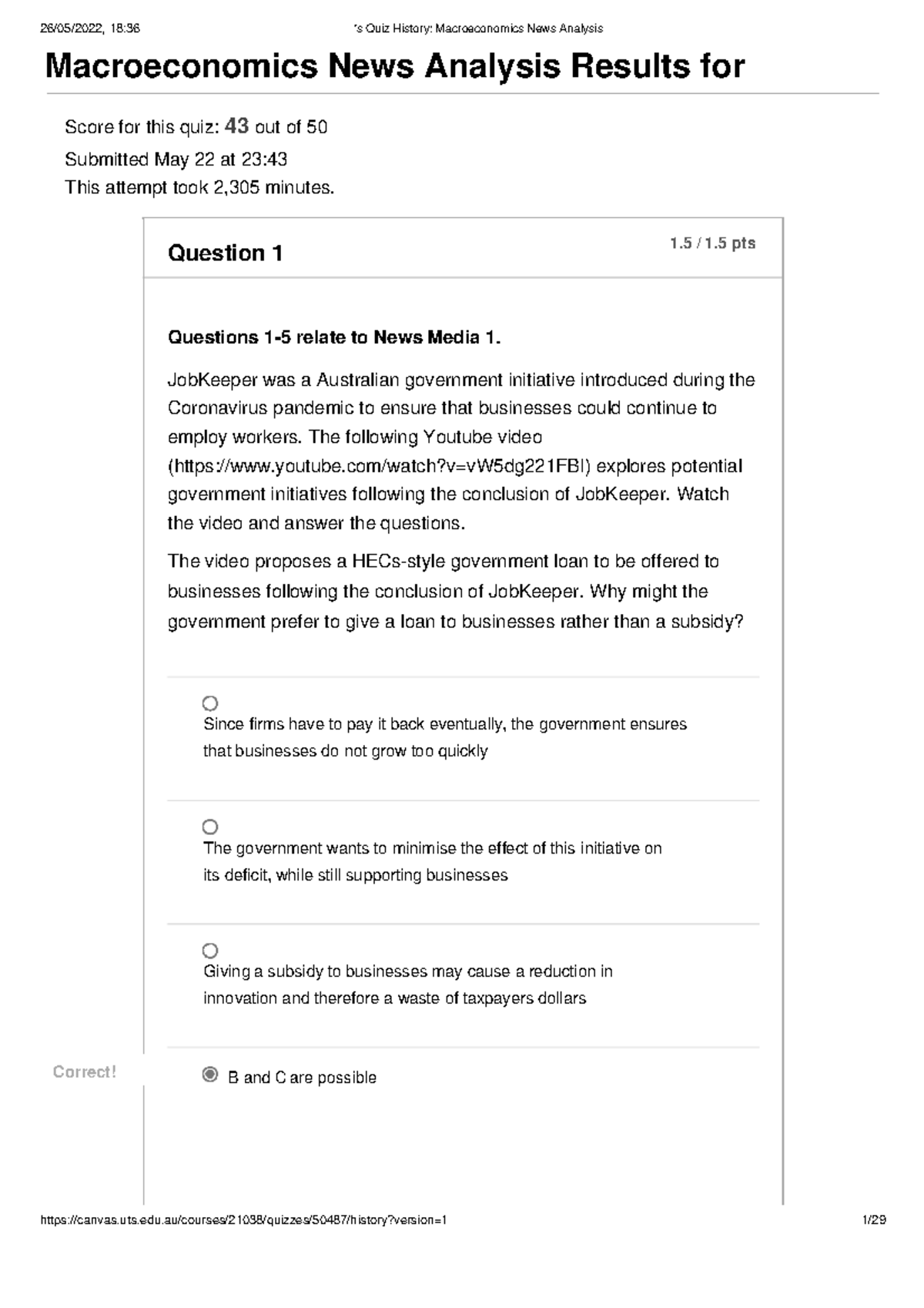 Quiz History Macroeconomics News Analysis - Macroeconomics News ...