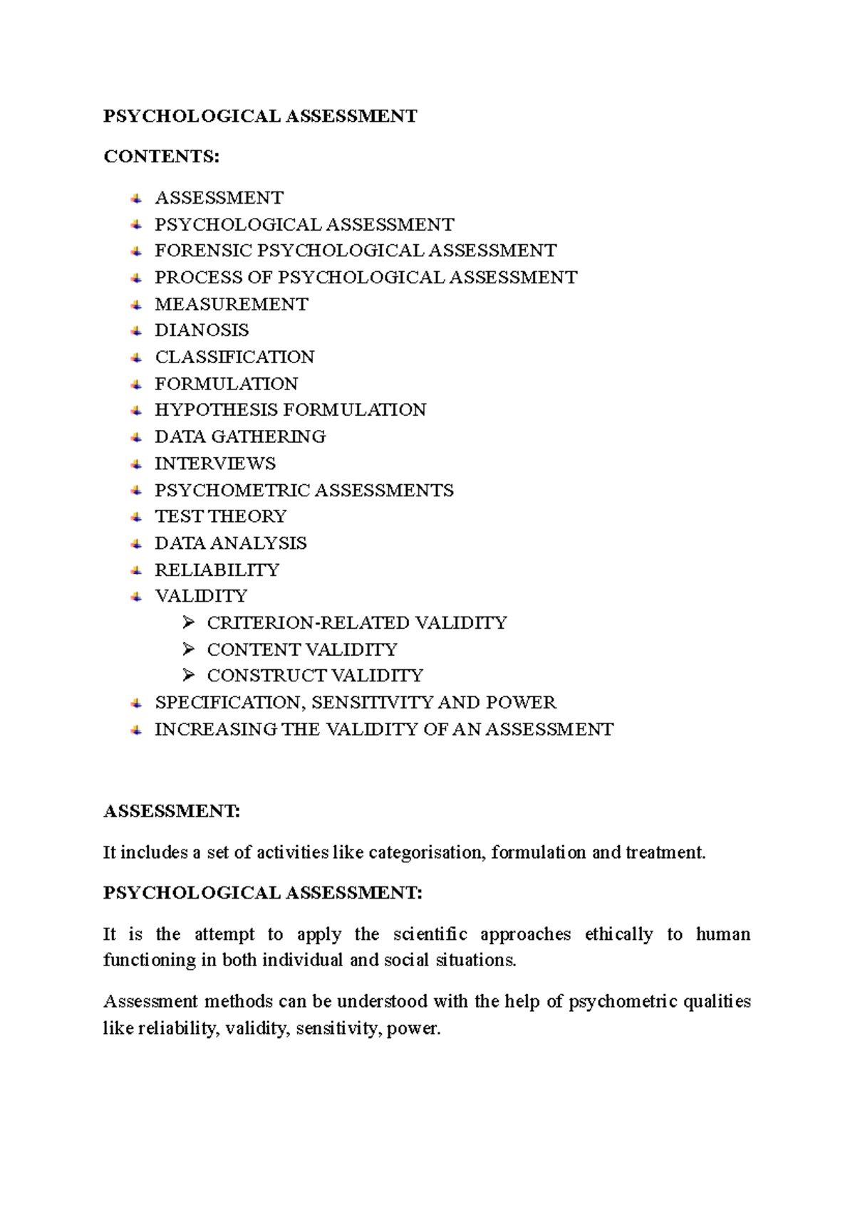 chapter 4- Forensic psychology - psychological assessment and testing ...