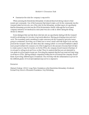 Module 7 Discussion - Module 7 7-1 Discussion: Strategy A new strategy ...