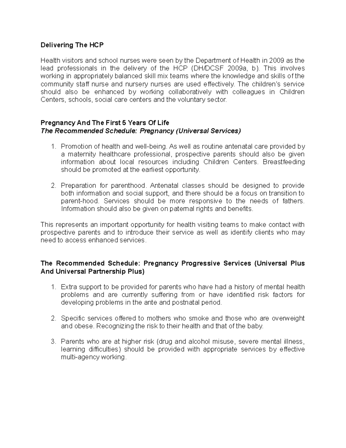 Delivering The HCP - Delivering The HCP Health visitors and school ...